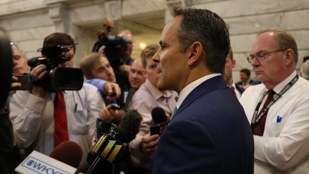 Gov. Matt Bevin says pension plan and special session will both come ...