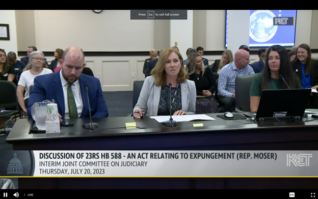 Legislation to improve the expungement process in Kentucky heard in ...